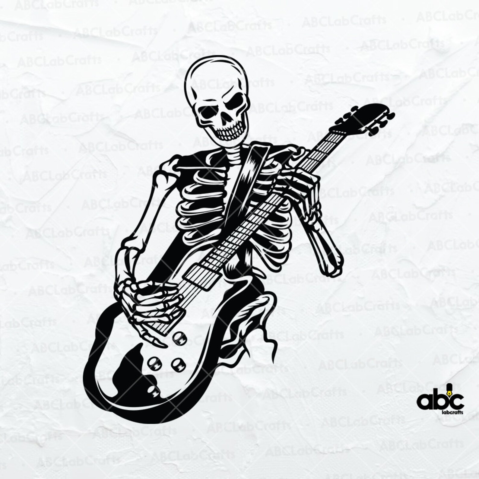 Skeleton Bassist Svg File Bassist Svg Music Instrument Svg - Etsy