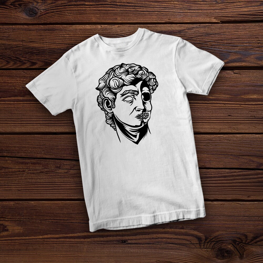 David Skull Svg File | Greek Statue Svg | Skull Svg | Statue ...