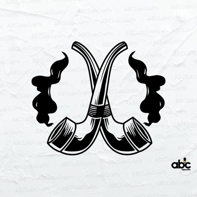 Smoking Pipe Svg File Pipe Clipart Smoke Svg Pipe | Etsy