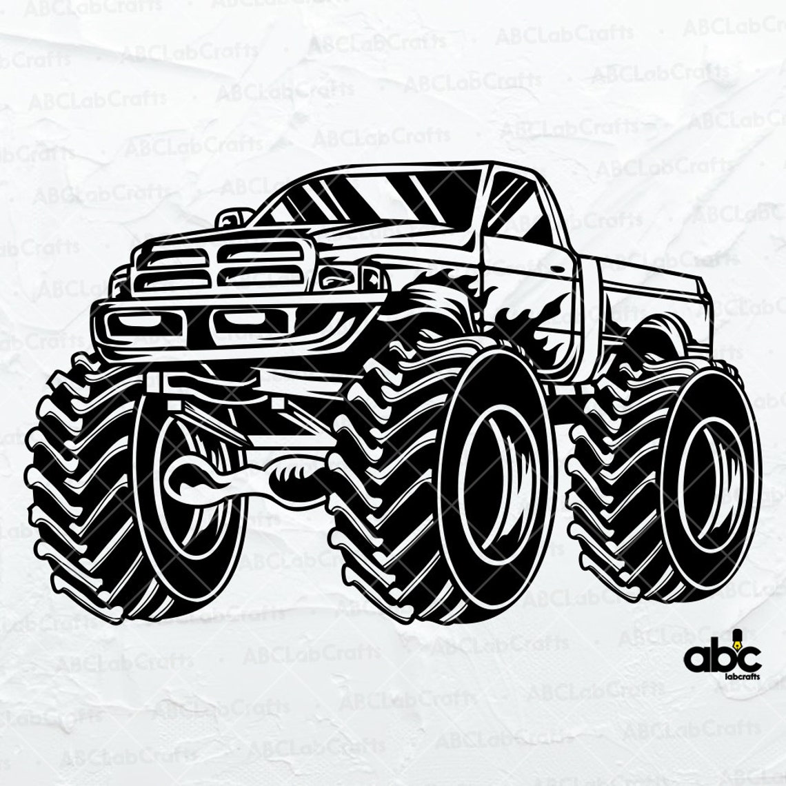 Monster Truck Svg File Monster Truck Png Big Truck Cutfile - Etsy