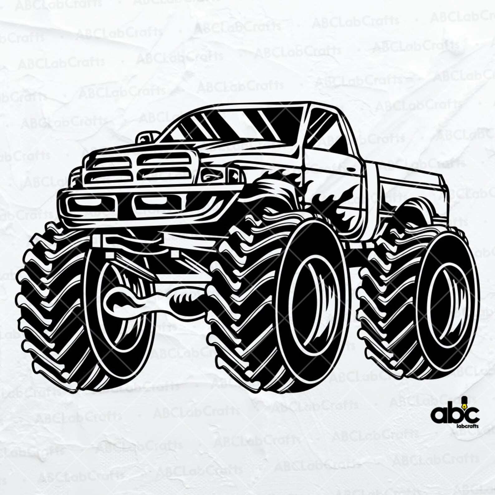 Monster Truck Svg File | Monster Truck Png | Big Truck Cutfile ...