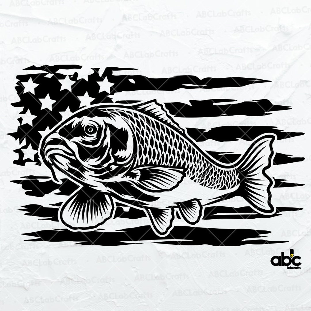US Carp Fish Svg File | Carp Fish Png | Carp Fish Hunting | Fishing Svg ...