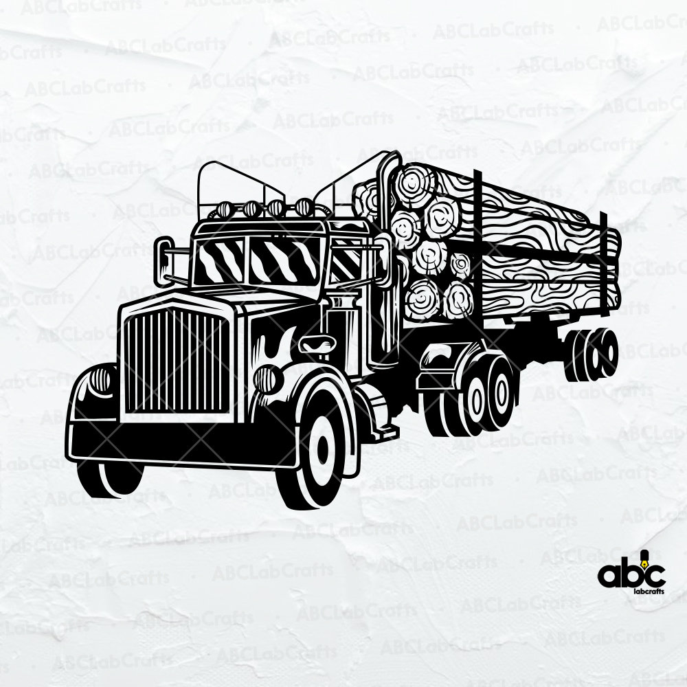 Logging Truck Svg Logging Truck Shirt Truck Svg Truck | Etsy