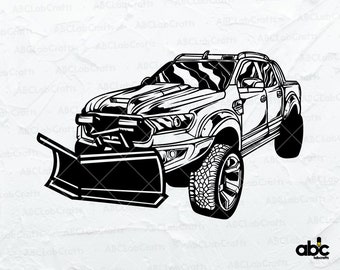 Snow Truck Clipart Svg File Snow Truck Svg Snowplow Truck Svg Truck Svg ...