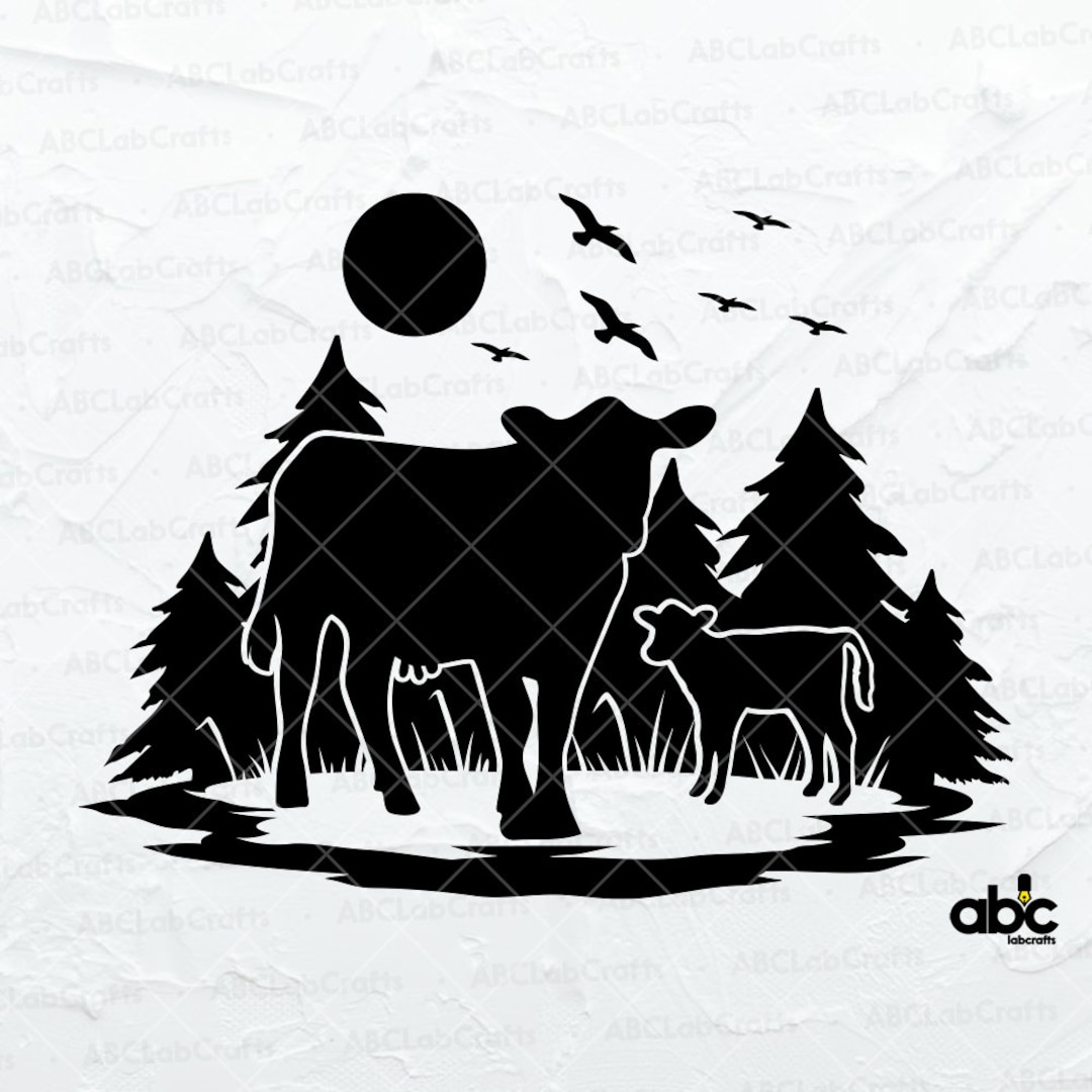 Cow Farm Svg File | Cow Svg | Farmer Svg | Farm Animal Svg | Cow Png ...