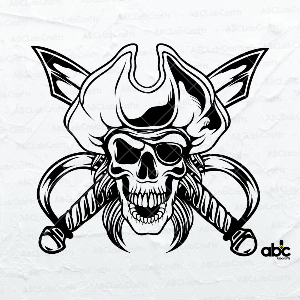 Pirate Skull Svg File Pirate Cut Files for Silhouette - Etsy