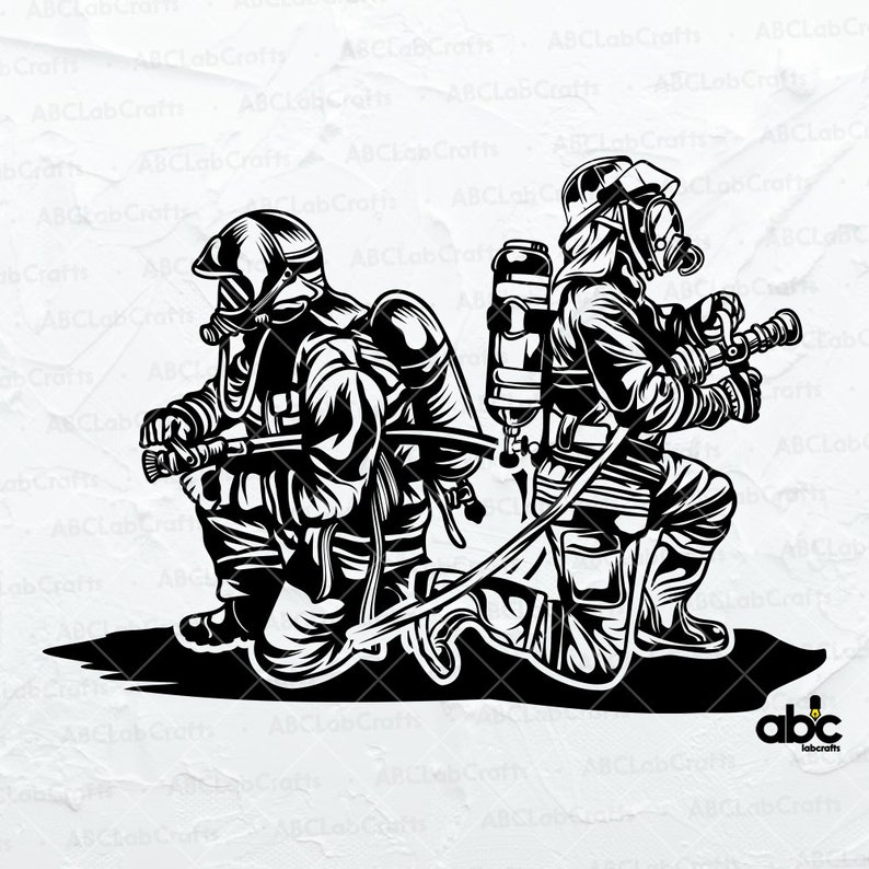 Fire Fighter Svg File Fireman Svg Rescue Svg Fire - Etsy