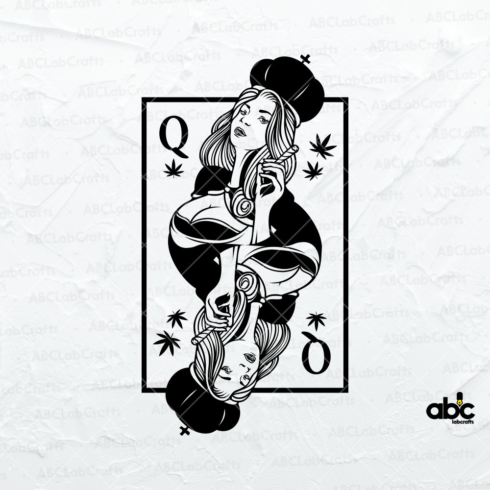 Cannabis Queen Card Svg File Weed Svg Stoner Girl Svg - Etsy Hong Kong