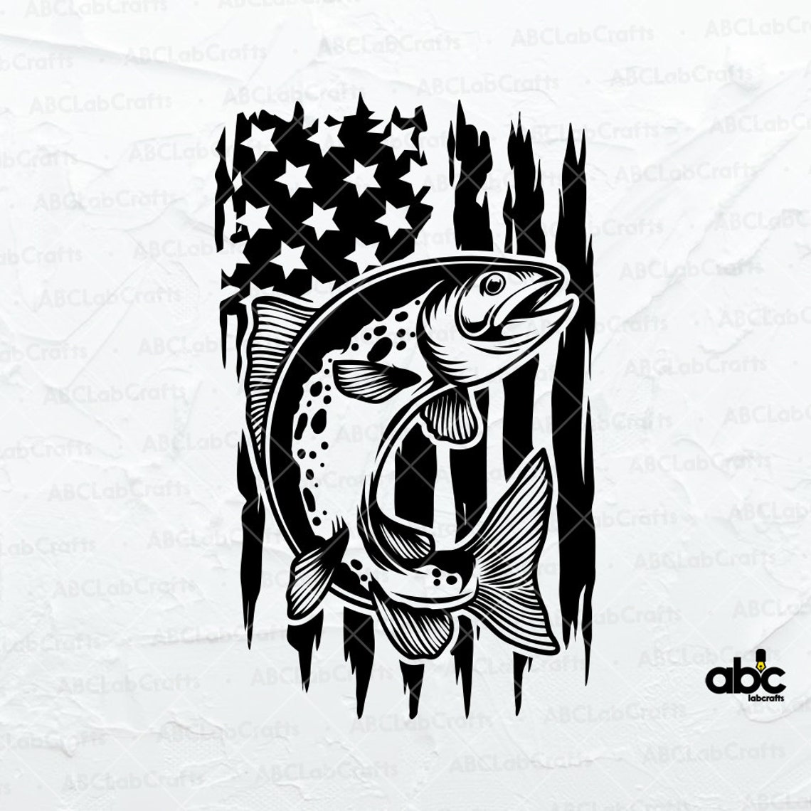 US Trout Fish Svg File | US Fishing Svg| Fist Cutfile | Lake Fishing ...