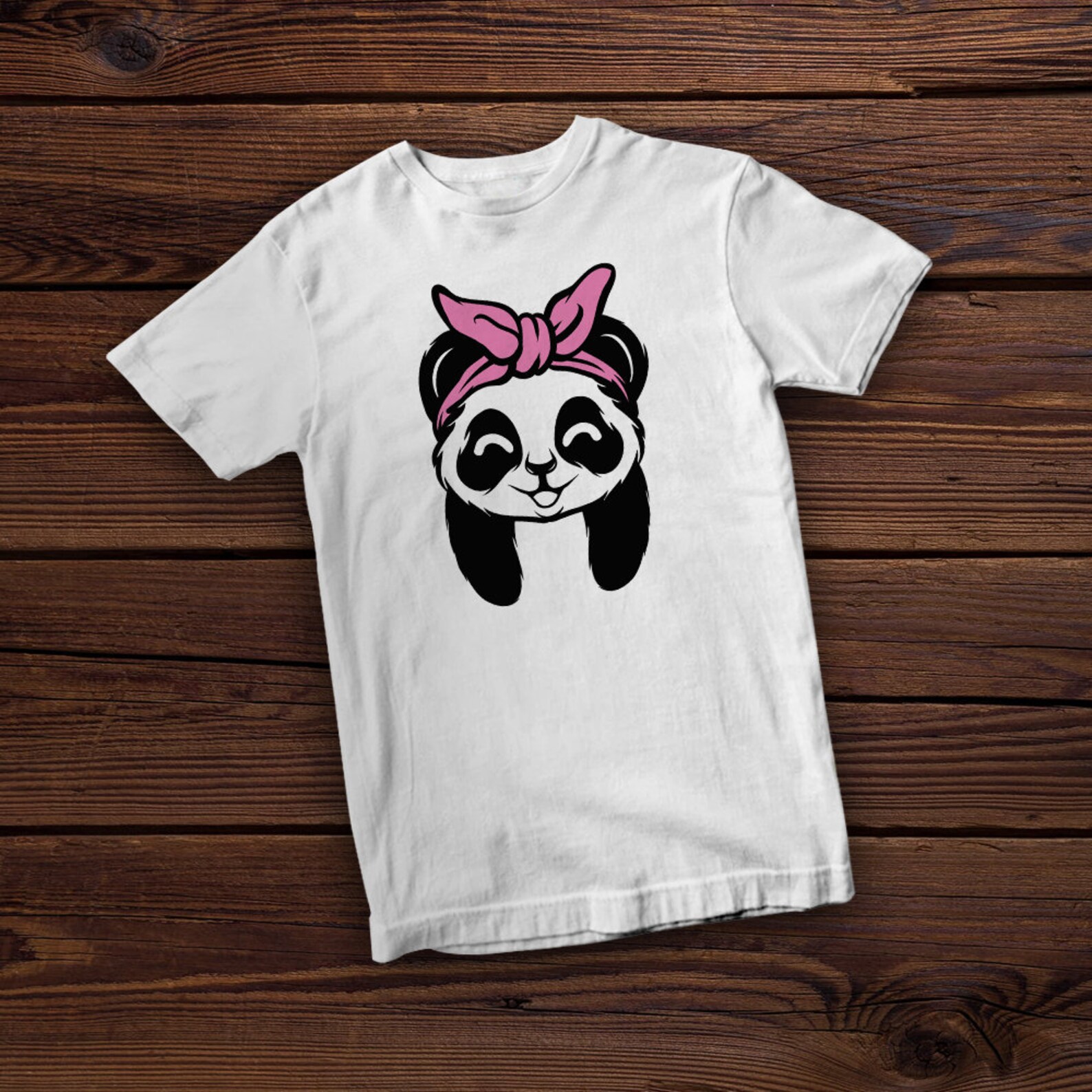 Cute Panda with Bandana Svg File Baby Panda Png Animal Svg | Etsy
