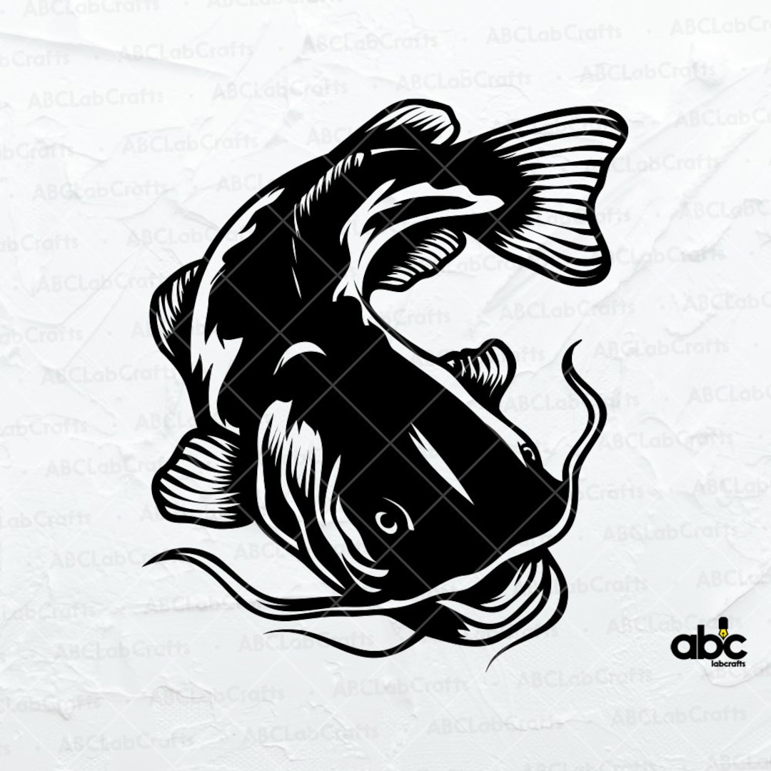 Catfish Svg File | Catfish Fishing Svg | Fishing Svg | Fishing Cut File ...