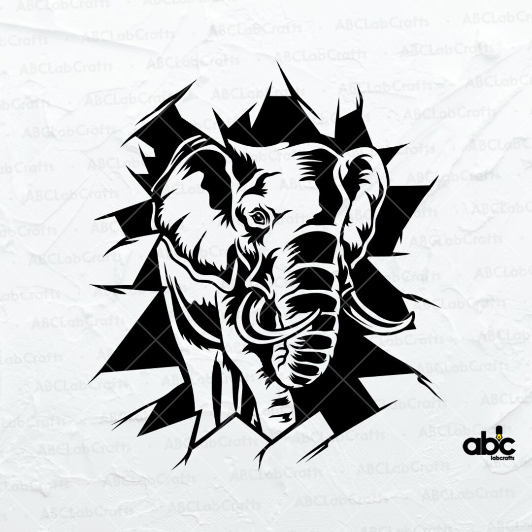 Smashing Elephant Svg File | Cute Elephant Svg | African Safari Svg ...