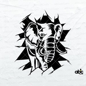 Smashing Elephant Svg File | Cute Elephant Svg | African Safari Svg ...
