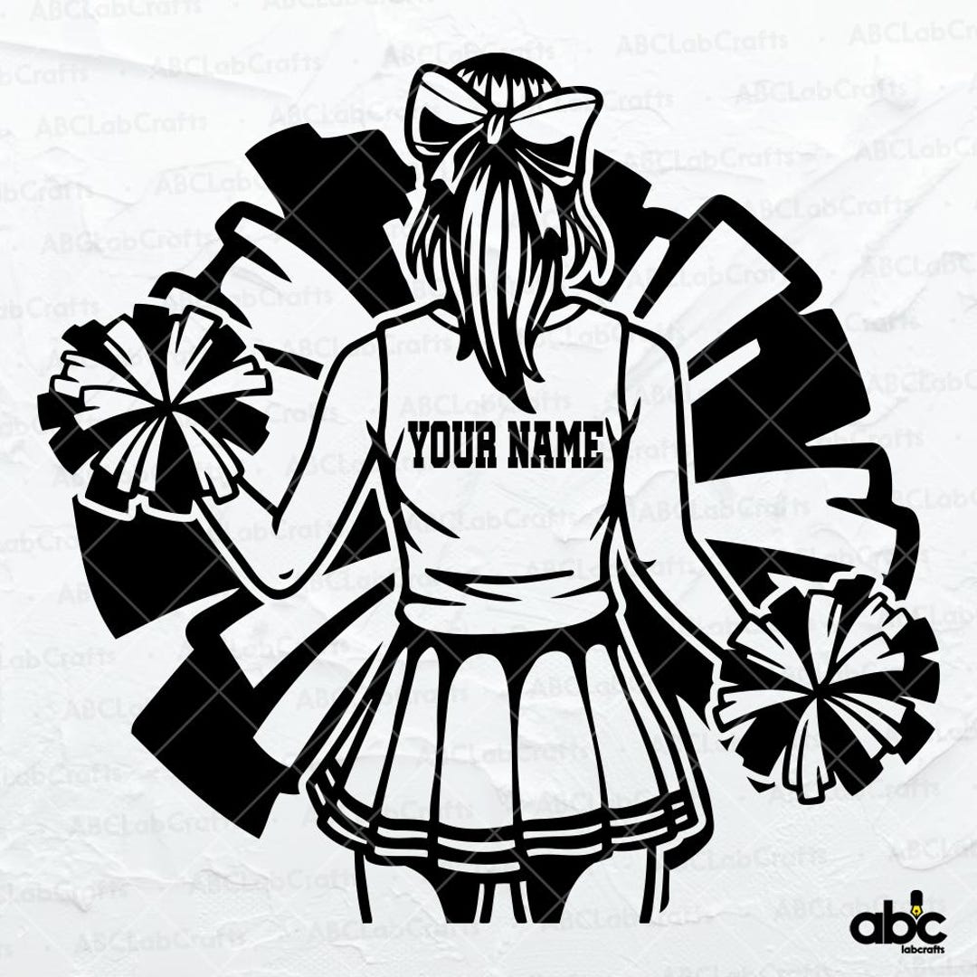 Cheerleader Name Svg | Personalized Cheerleader Svg | Cheer Dance Svg ...