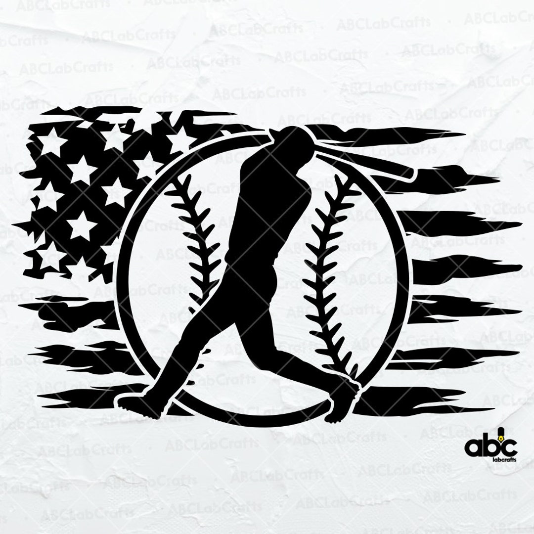 US Baseball Svg File | Baseball Svg | Baseball Player Svg | Baseball ...