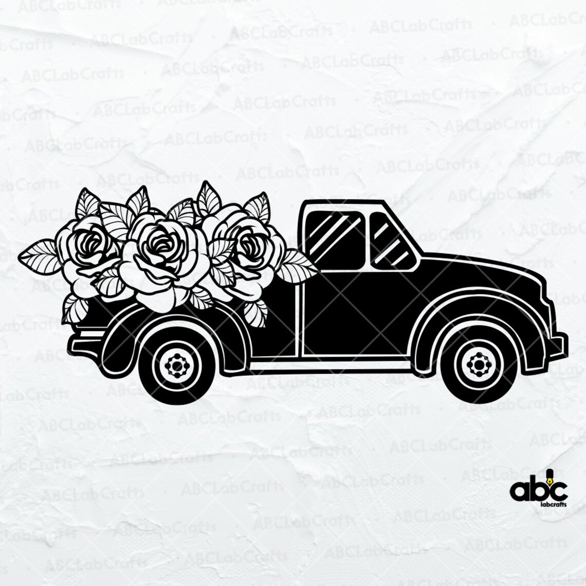 Flower Truck Svg File Vintage Truck Svg Floral Truck Svg - Etsy