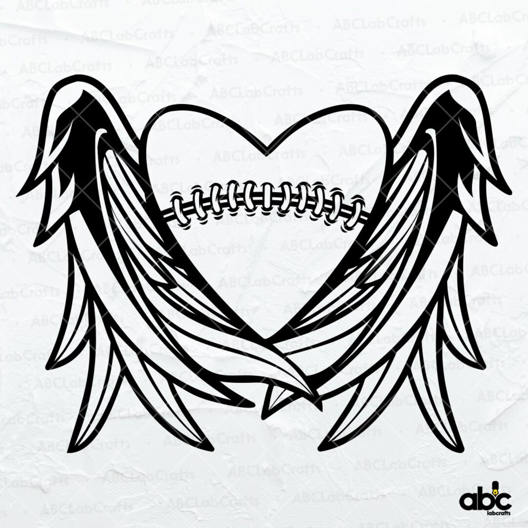 Football Wings Svg File | Football Shirt Svg | Football Mom Svg ...