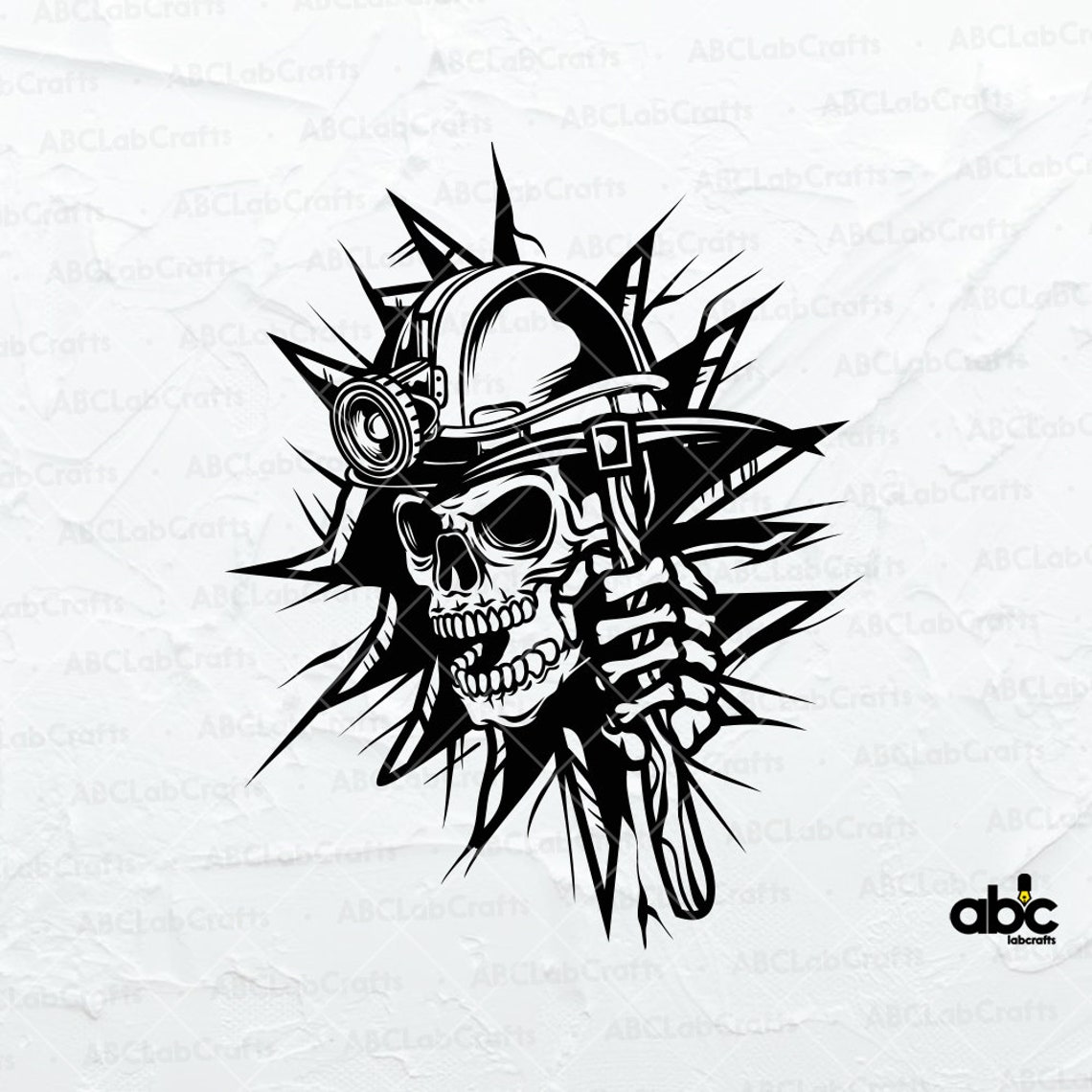 Miner Skull Svg File | Miner Png | Mining Shirt Svg | Skull Svg | Skull ...