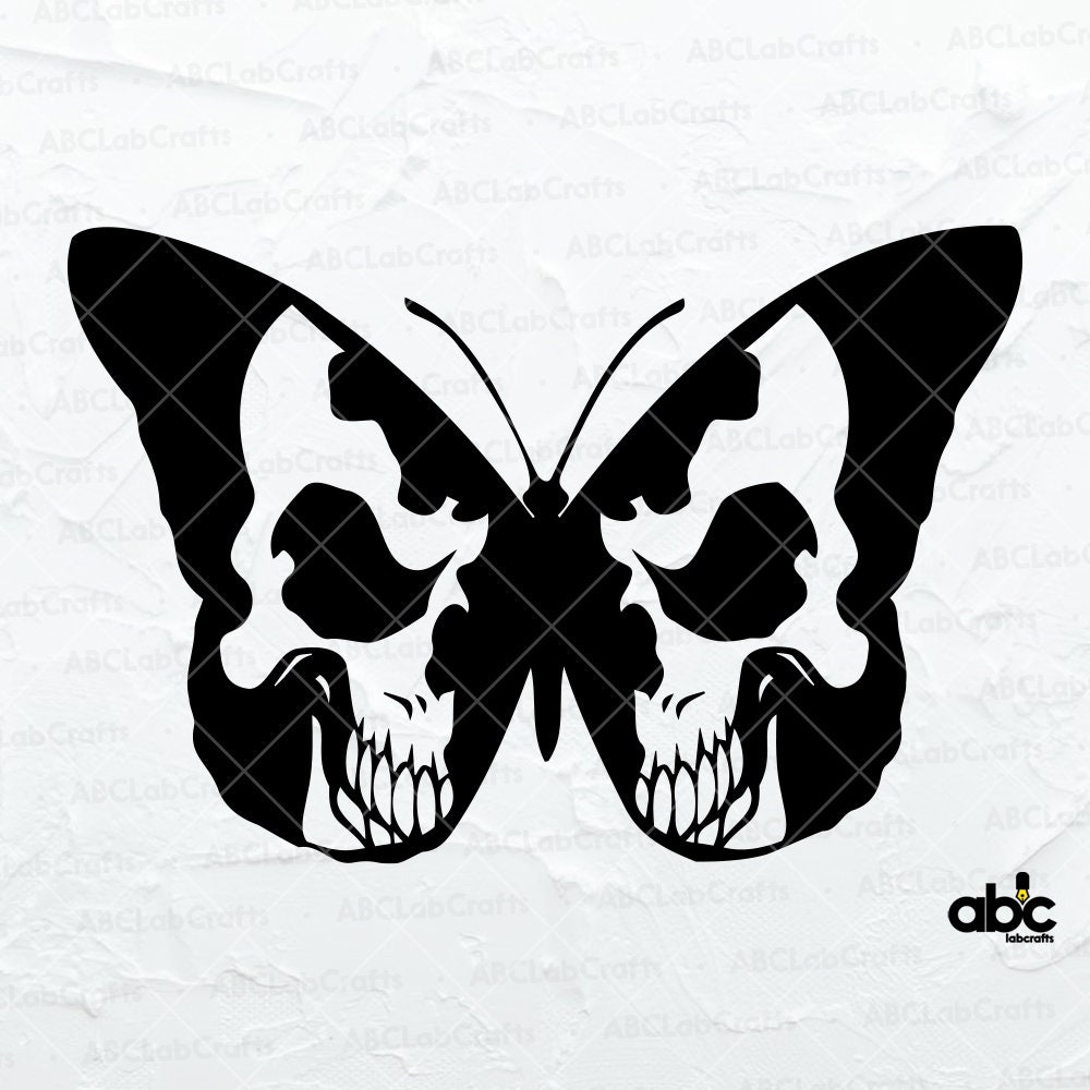 Butterfly Skull Svg File Skull Svg Rhopalocera Svg - Etsy Singapore