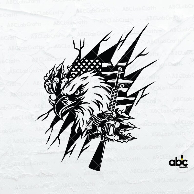 US Eagle Svg File Military Svg Veteran Clipart Veteran - Etsy
