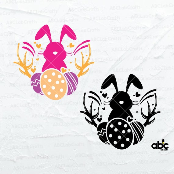 Bunny Svg File Easter Egg Svg Bunnies Svg Easter Bunny | Etsy