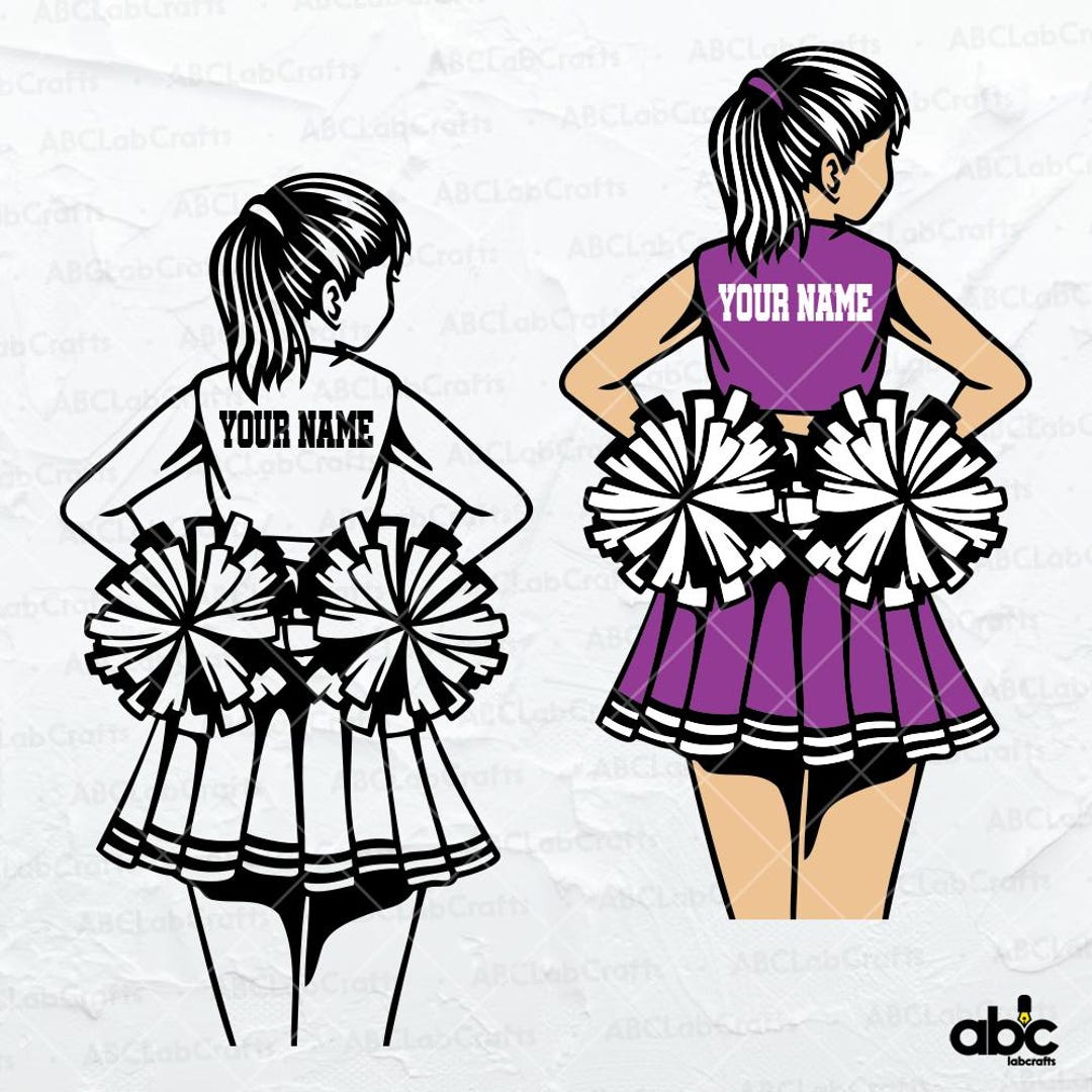 Cheer Dance Personalized Name Svg | Cheerleader Svg | Cheerleader Svg ...