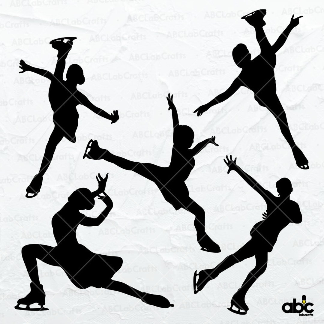 Ice Skater Svg Bundle | Figure Skating Png | Ice Skater Silhouette ...