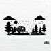 Camper Svg File Camping Svg Starry Forest Svg Camper in - Etsy
