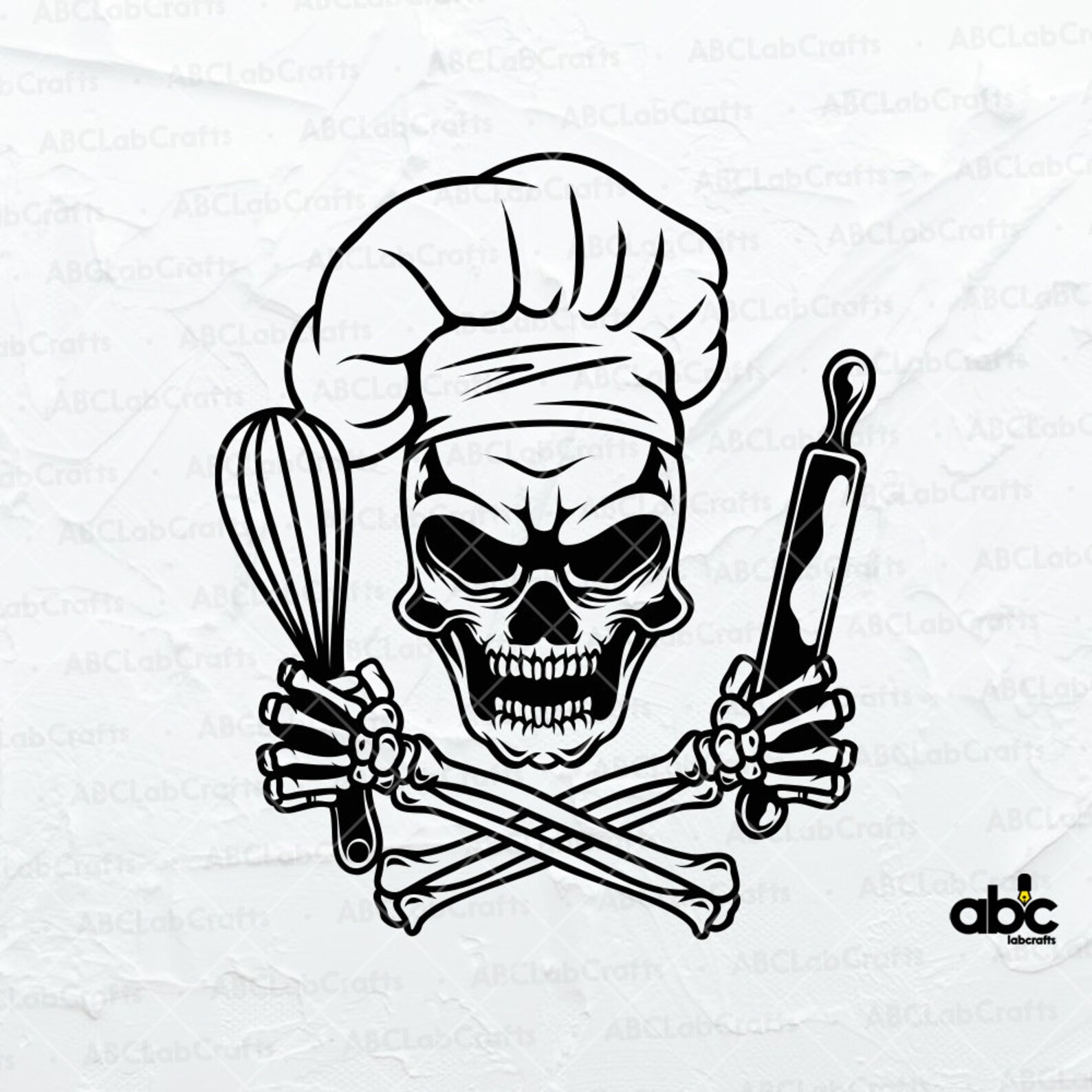 Skull Chef Svg File Master Chef Svg Chef Clipart Chef - Etsy UK