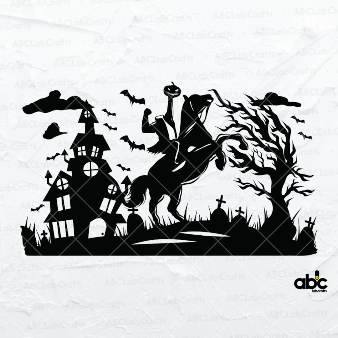 Headless Horseman Silhouette Printable