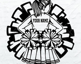 Cheerleader Svg | Personalized Name | Cheerleader Name Svg | Cheer ...
