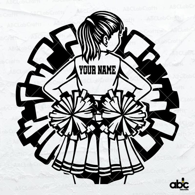 Cheerleader Decal - Etsy