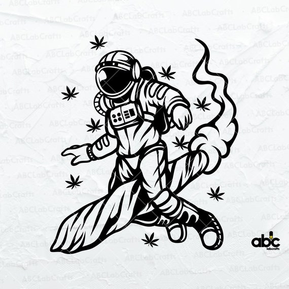 Weed Astronaut In Space