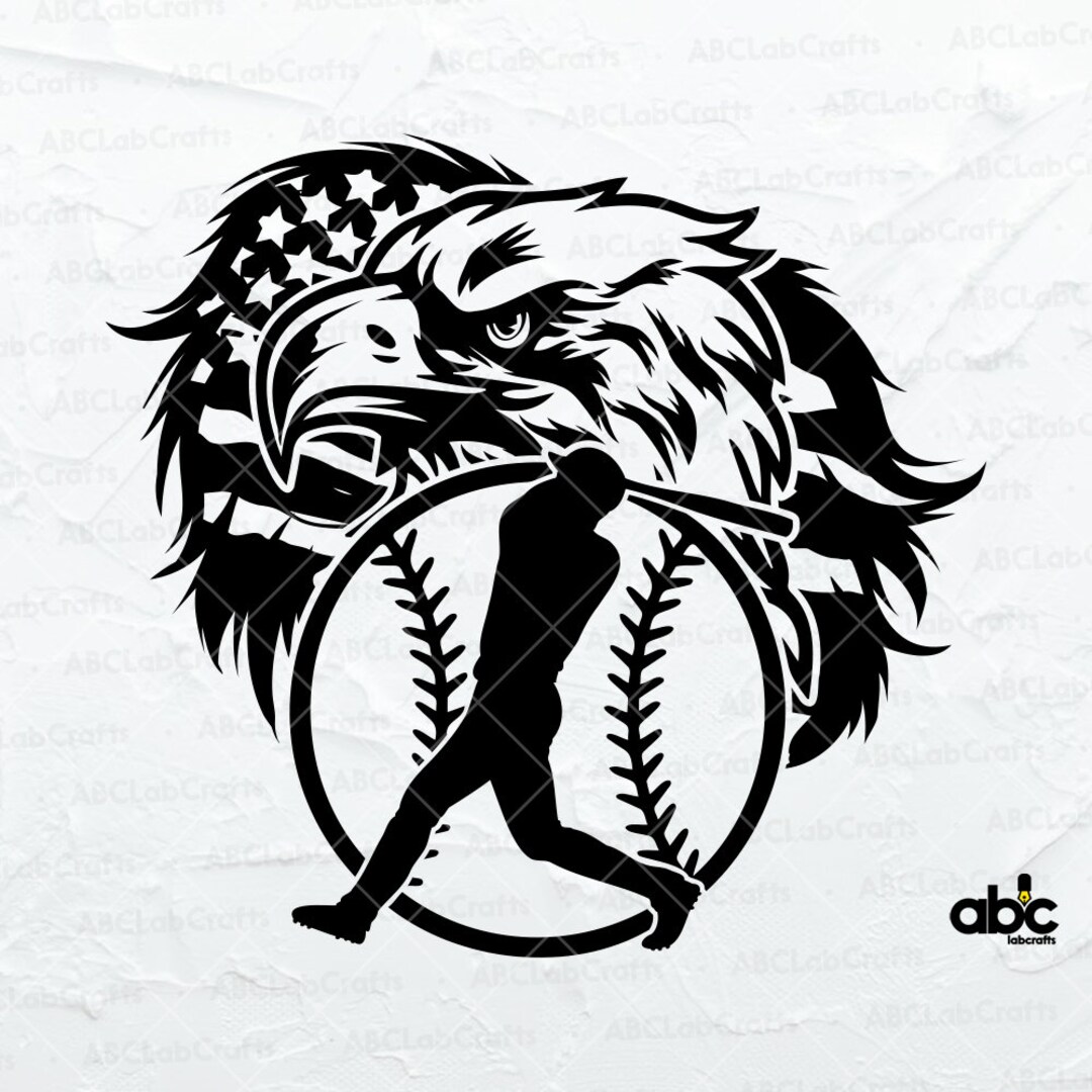 Eagle Baseball Svg File | Baseball Svg | Baseball Player Svg | Baseball ...