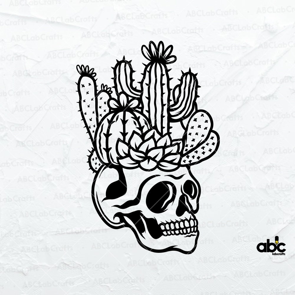 Skull Cactus Planter Svg File Cactus Planter Svg Plant - Etsy Ireland