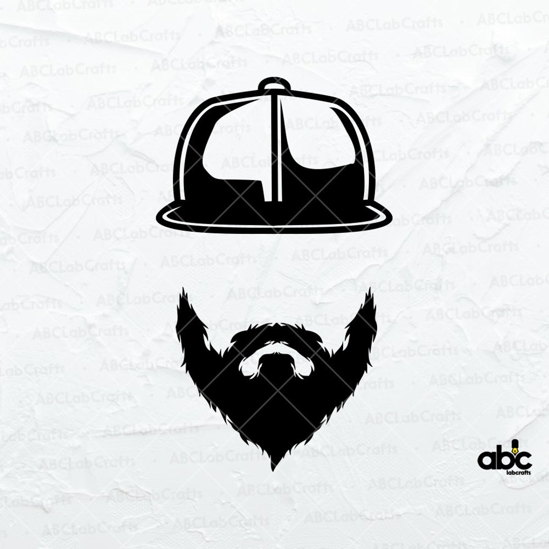 Dad Beard With Hat Svg | Dad Hat Svg | Beard Svg | Dadlife Svg | Badass ...