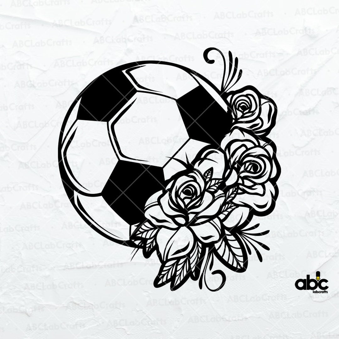 Floral Soccer Svg File | Girls Football Cut File | Sport Svg File ...