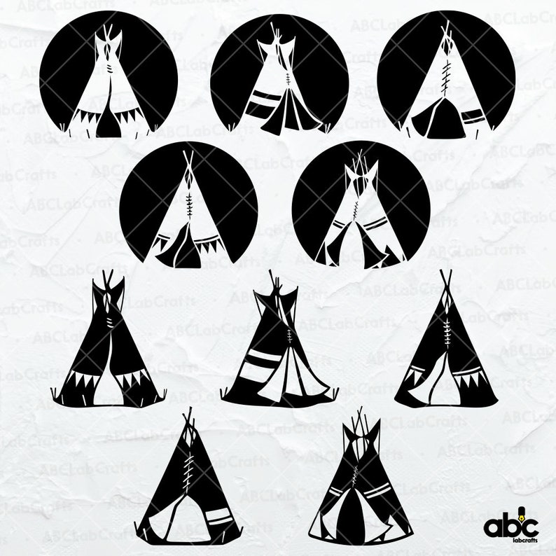 Teepee Svg Bundle | Native Indian Clipart | Indian Tent Png | Indian ...
