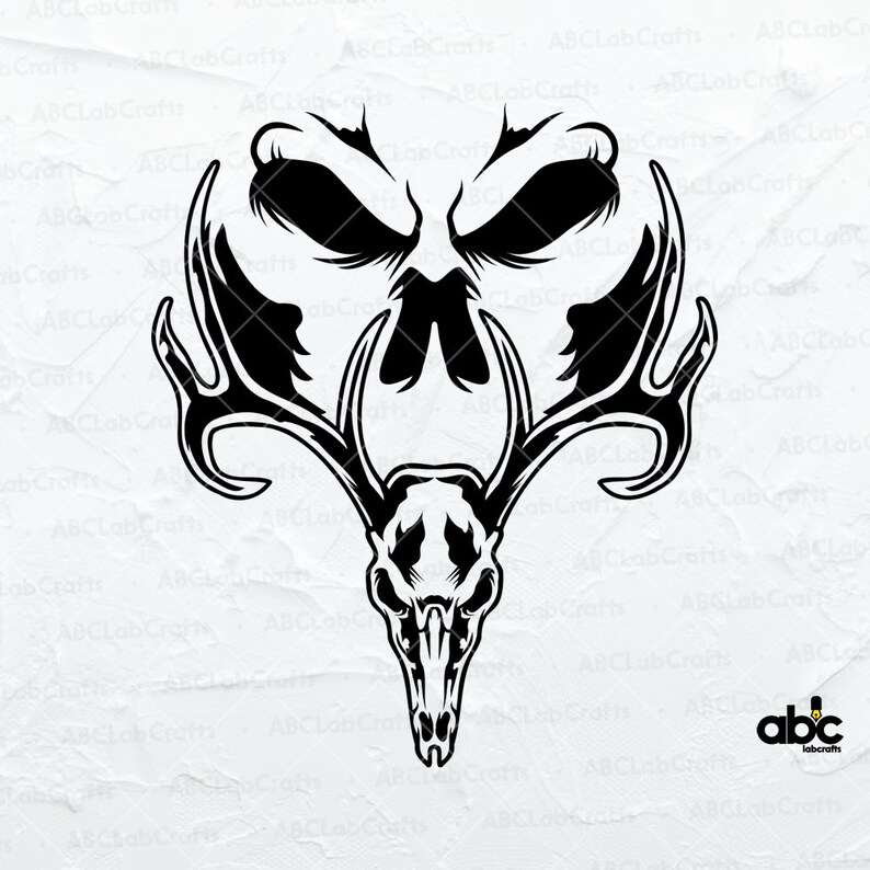 Deer Skull Svg File Skull Animal Svg Deer Antler Skull Svg - Etsy