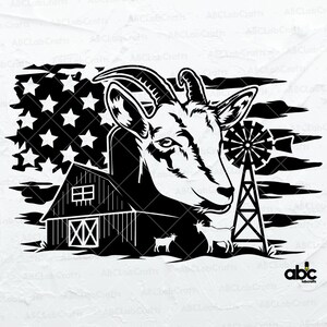 US Farm Goat Svg File | Goat Head Svg | Farm Animal Svg | Farm Life Svg ...