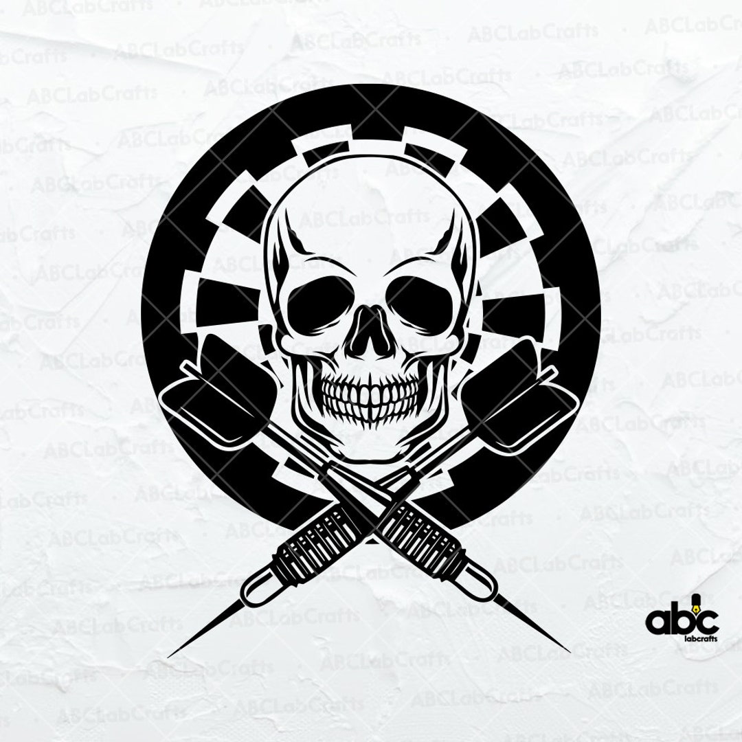 Skull Dartboard Svg File | Dart Game Svg | Skull Svg | Dart Target Svg ...