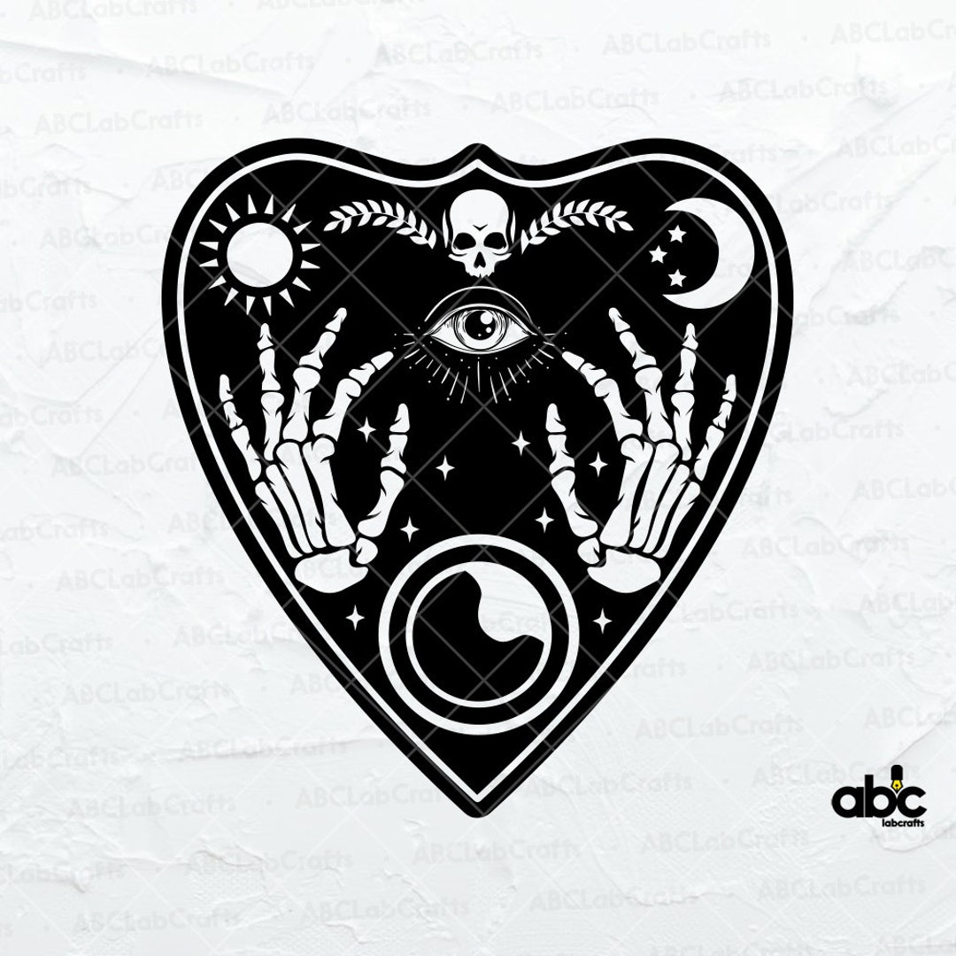 Ouija Planchette Svg File Halloween Svg Dead Spirit Game Etsy