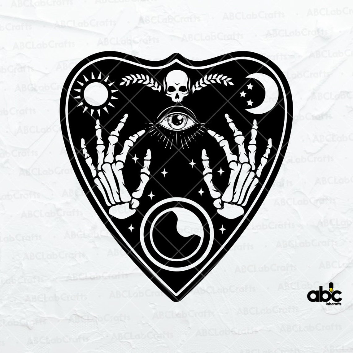 Ouija Planchette Svg File Halloween Svg Dead Spirit Game - Etsy