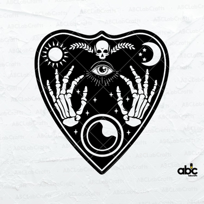 Ouija Planchette Svg File Halloween Svg Dead Spirit Game - Etsy