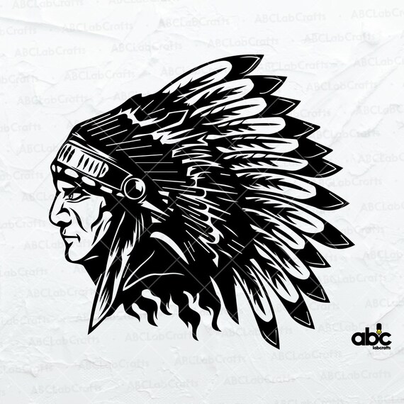 American Indian Svg File Indian Headdress Svg Native - Etsy