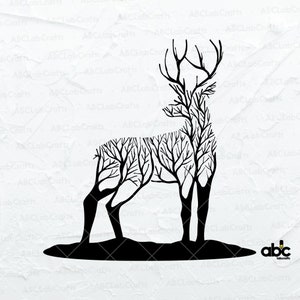 Deer Wall Art Svg File | Buck Wall Art | Deer Panel Svg | Deer Laser ...