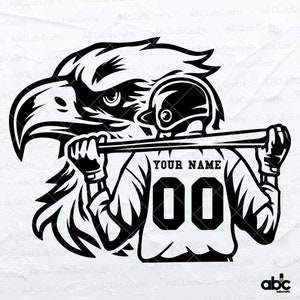 Eagle Baseball Player Svg File | Personalized Name Baseball Team Svg ...
