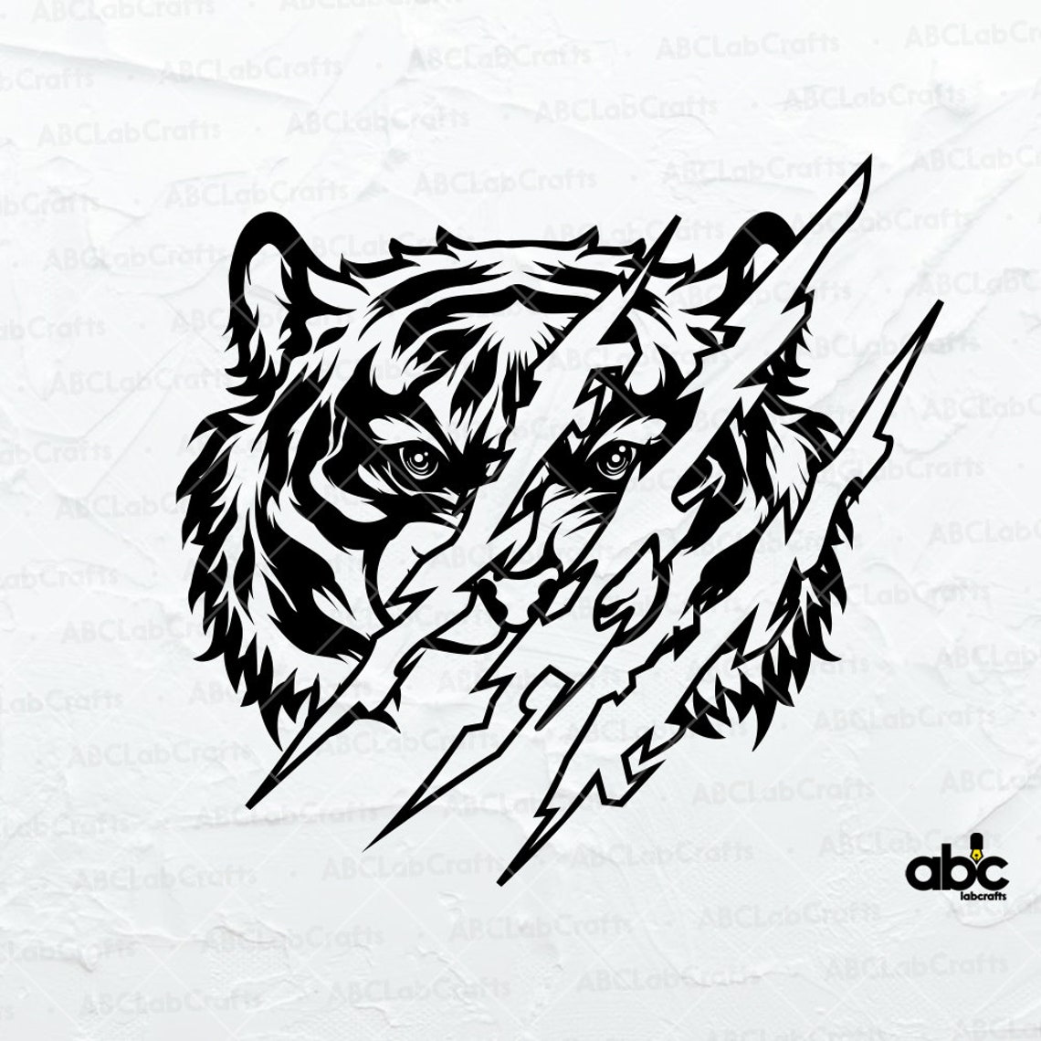 Tiger Scratch Svg File Tiger Png Tiger Animal Svg Tiger - Etsy