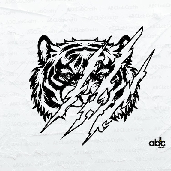 Tiger Scratch Svg File Tiger Png Tiger Animal Svg Tiger - Etsy España