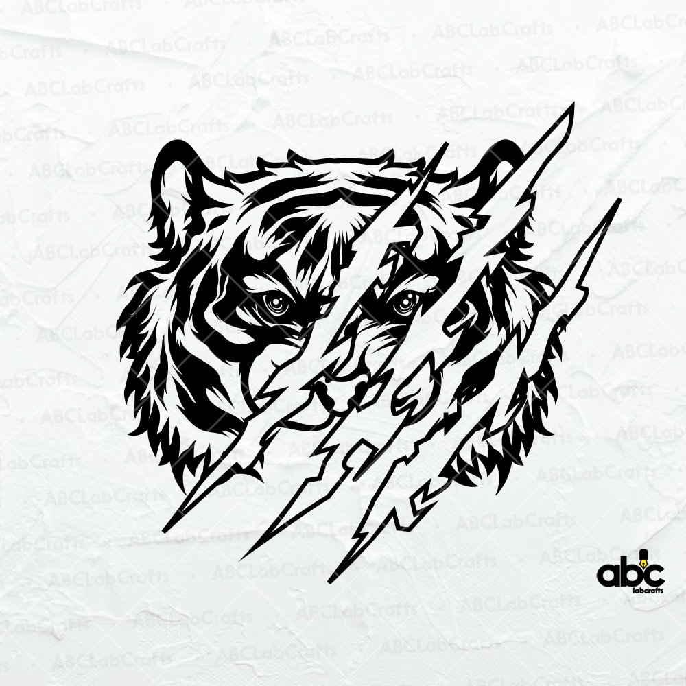 Tiger Scratch Svg File Tiger Png Tiger Animal Svg Tiger - Etsy Hong Kong